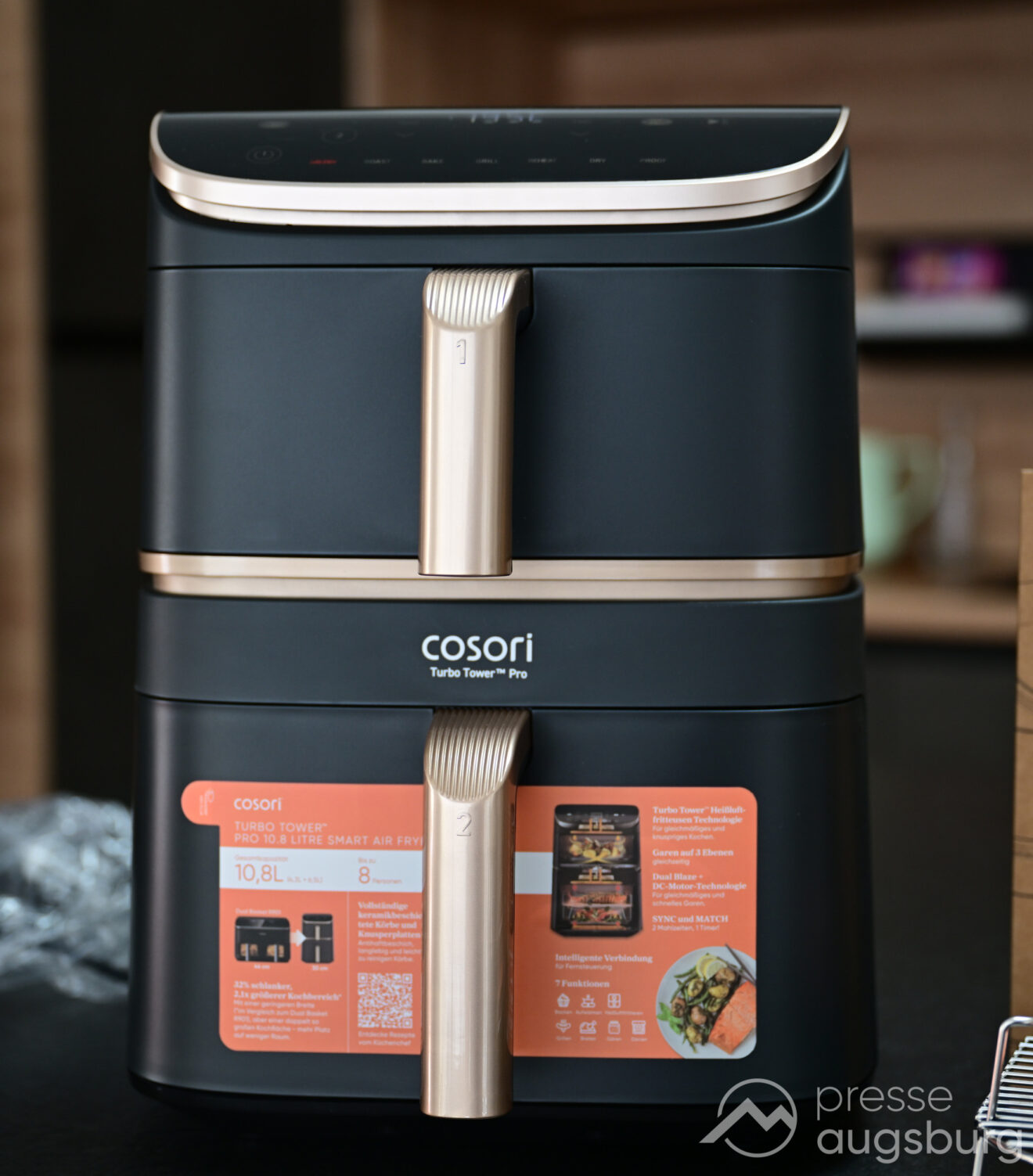 Test der COSORI Turbo Tower Pro Smart Heißluftfriteuse
